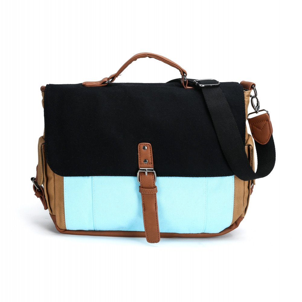 Tri Color Canvas Messenger Bag at Ronald Wooton blog