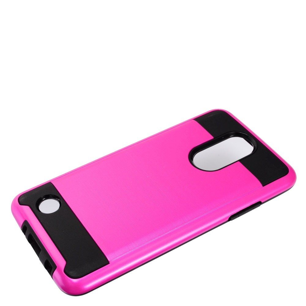 Wholesale LG Aristo, LG LV3, LG MS210 Armor Hybrid Case (Hot Pink)