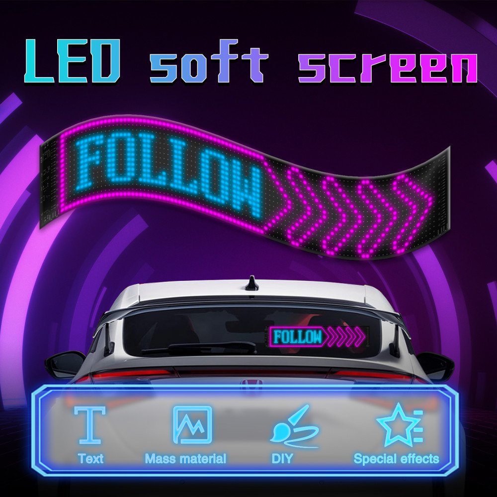 Wholesale RGB LED Colorful Scrolling Animation/Text Message Sign ...