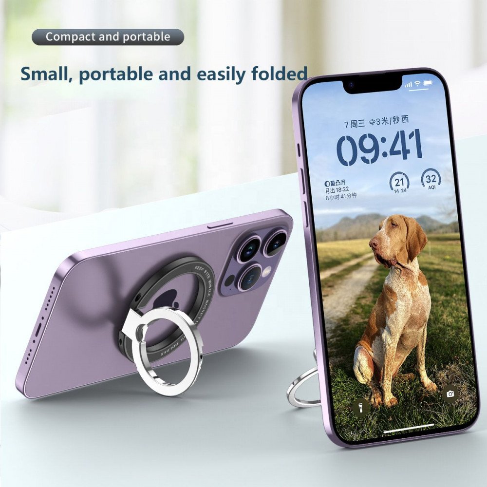 Wholesale 360 Rotation Cell Phone Finger Ring Holder Magnetic Magsafe ...