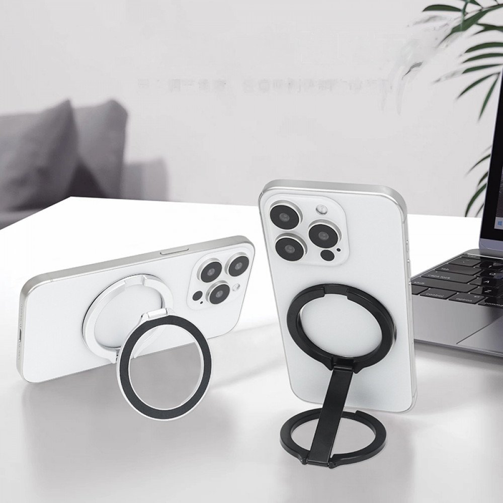 Doubled Sided 360 Rotating Magnetic Phone Ring Stand Grip Mount ...