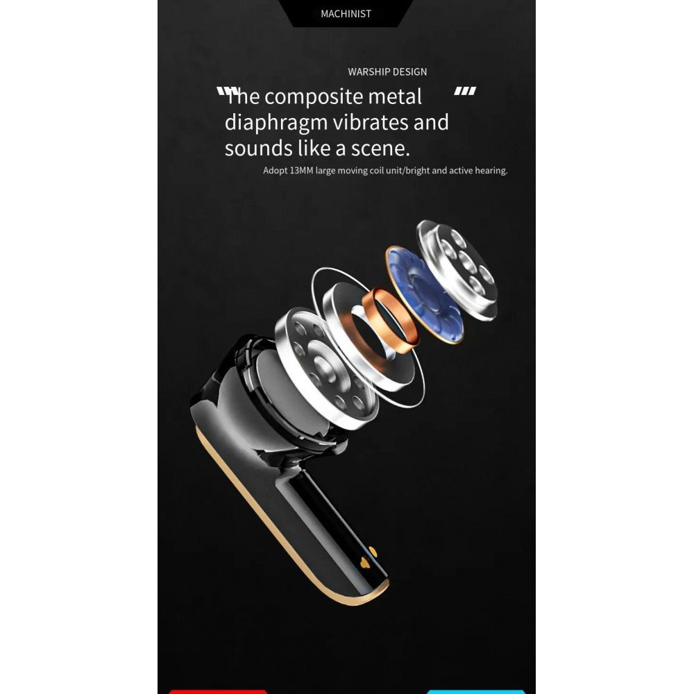 Wholesale Futuristic Wireless Bluetooth TWS Headphones with Power ...