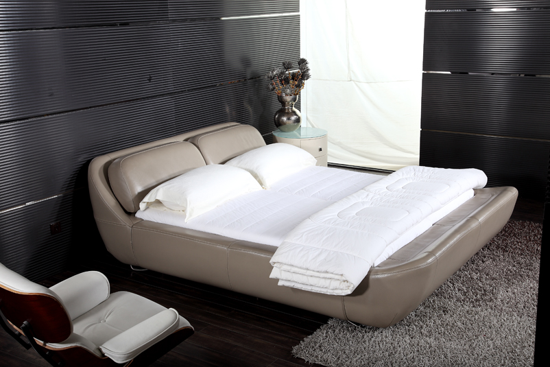 Wholesale DeRucci Bed Frame QB024 (Beige)