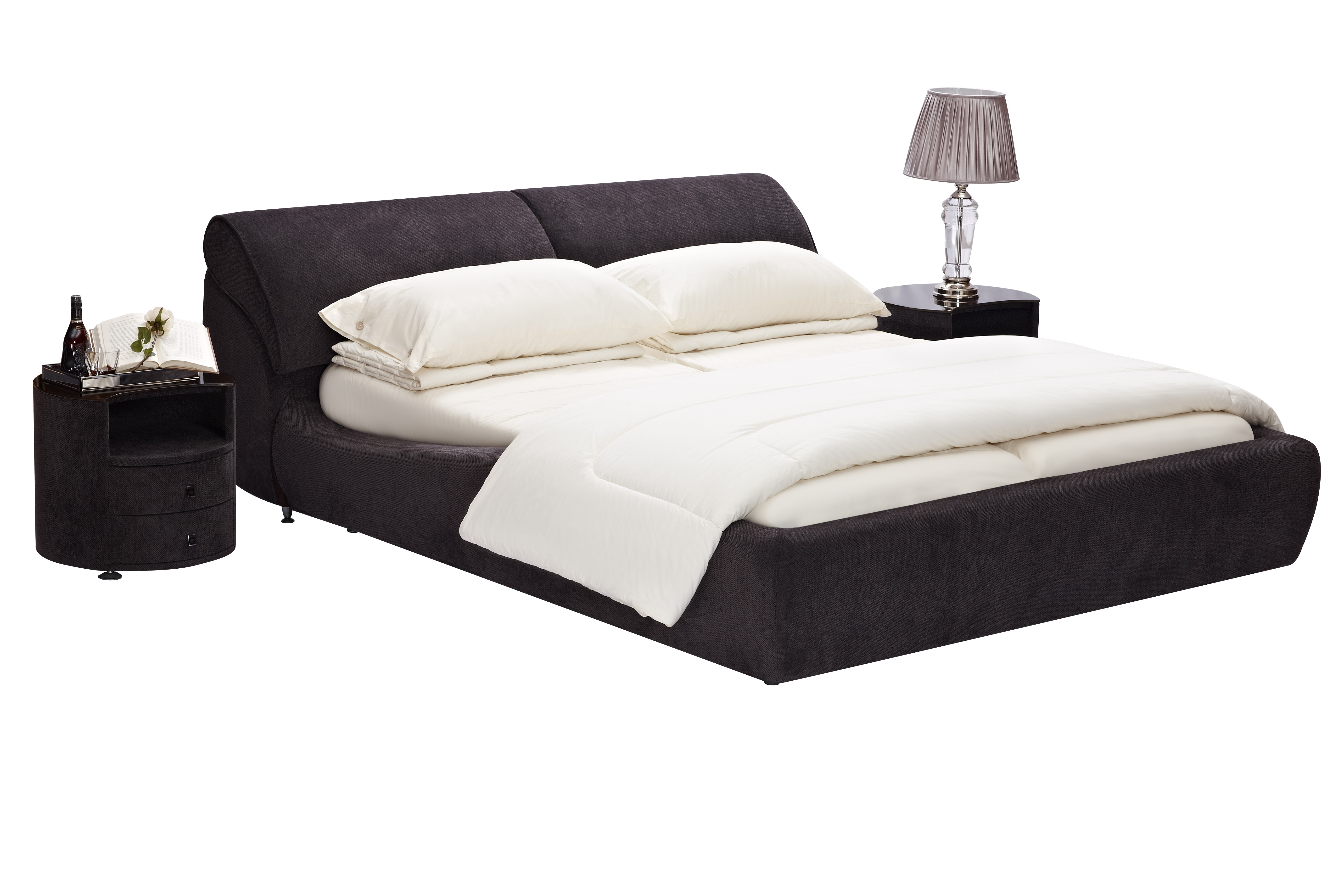 Wholesale DeRucci Bedding KB-117 (White; 9 Pieces)