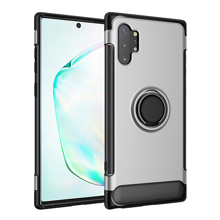 Wholesale Galaxy Note 10 360 Rotating Ring Stand Hybrid Case with Metal ...