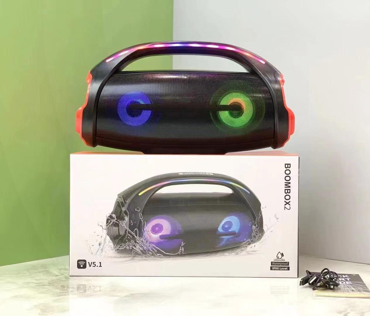 Wholesale RGB LED Lights Drum Style Wireless FM Radio Bluetooth Speaker ...